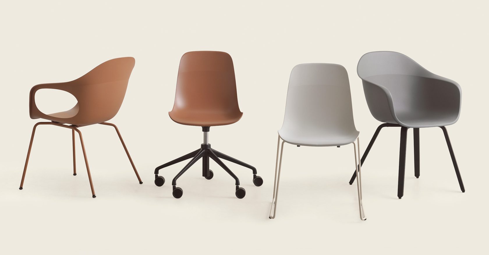 Elephantino — A chair with a shell made from recycled plastic